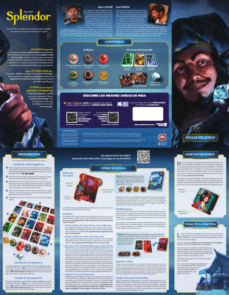 Splendor: Guía de Juego y Estrategias | PDF
