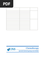 Chemotherapy Administration Sequencing Chart | PDF | Chemotherapy ...