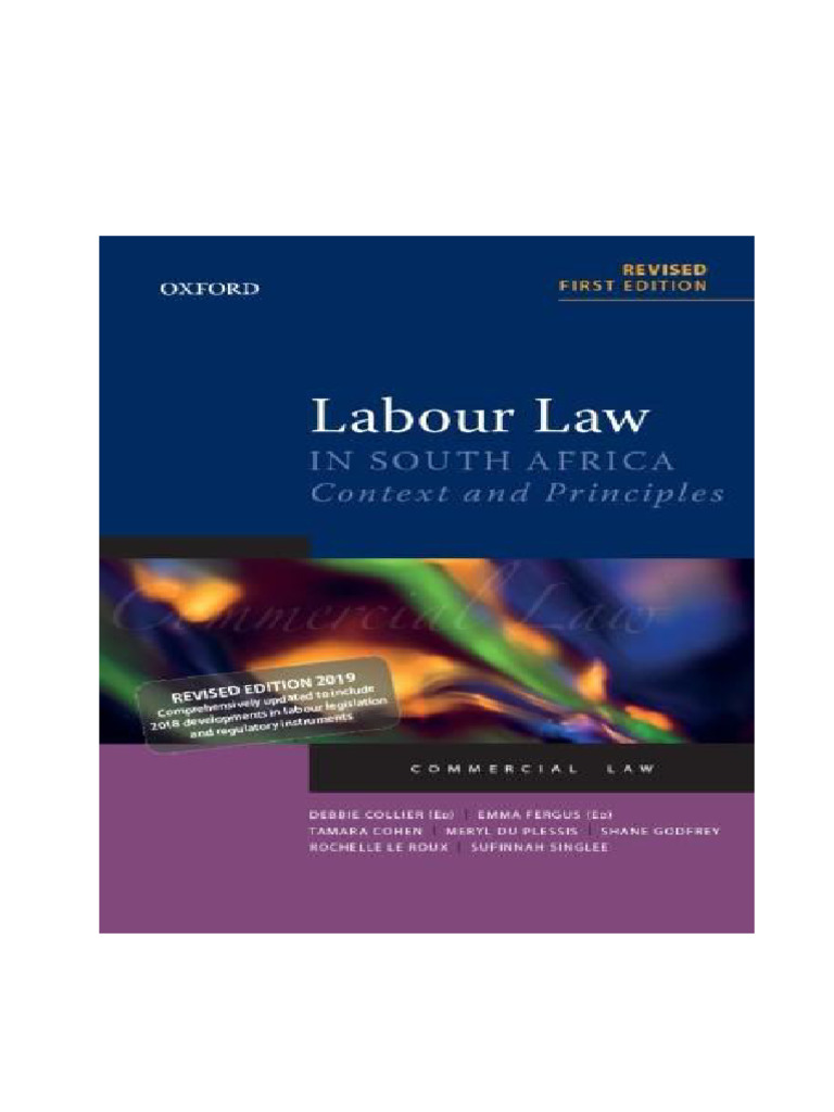 Labour Law in Sa 2020 | PDF | Labour Law | Employment