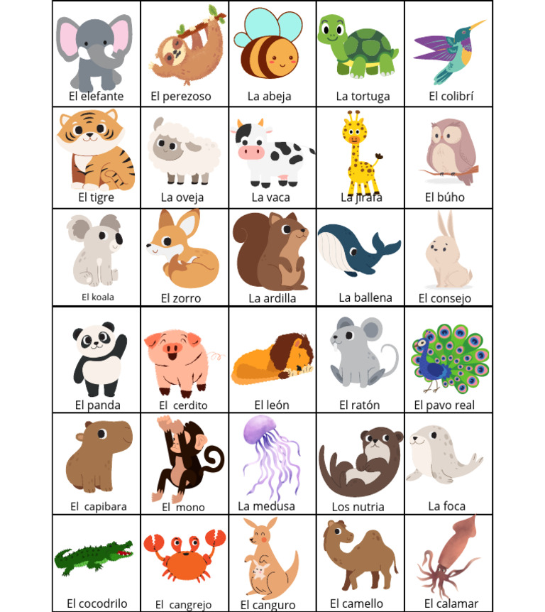 500 Nombres de Animales en Español | PDF