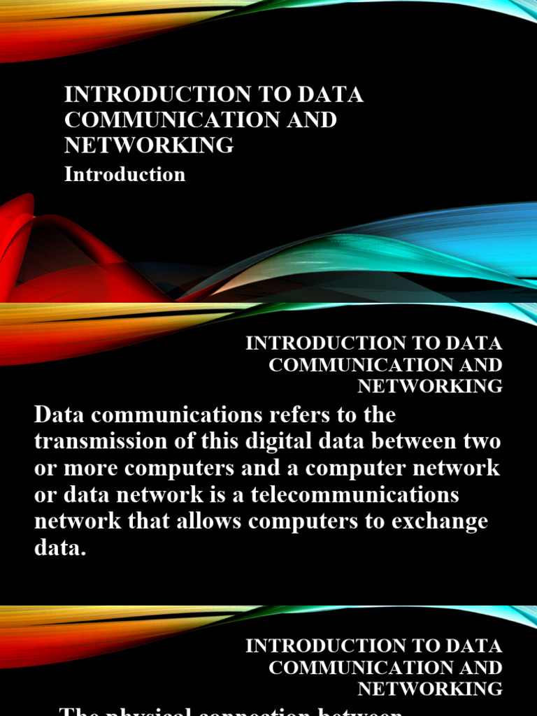 Lecture 1 Introduction | PDF | Osi Model | Internet Protocols Lecture 1 Introduction | PDF | Osi Model | Internet Protocols