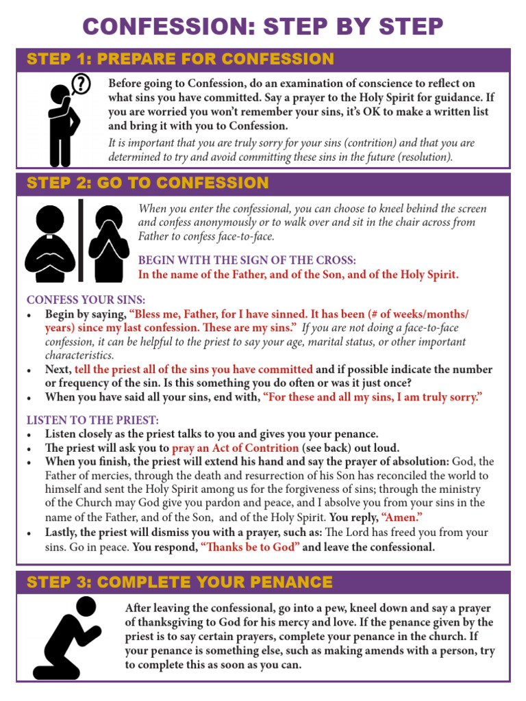 Confession at S JV | PDF | Confession (Religion) | Penance