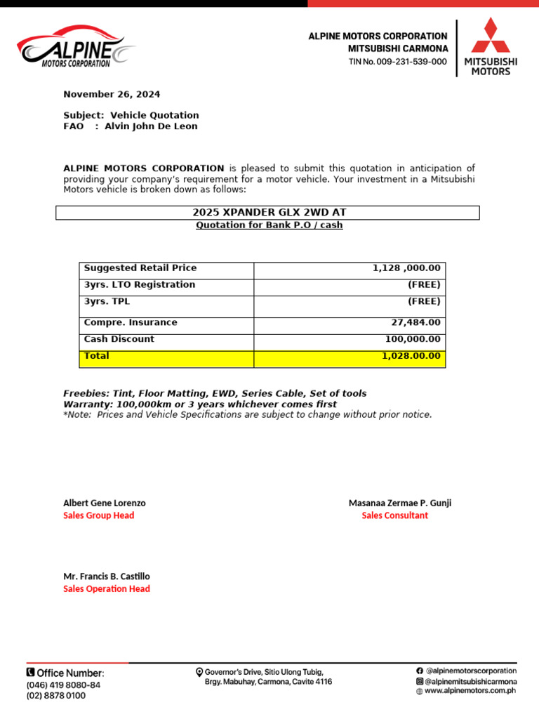 2025 Xpander GLX AT | PDF