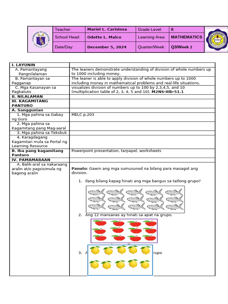 MATH q3 w2 Day 2 | PDF
