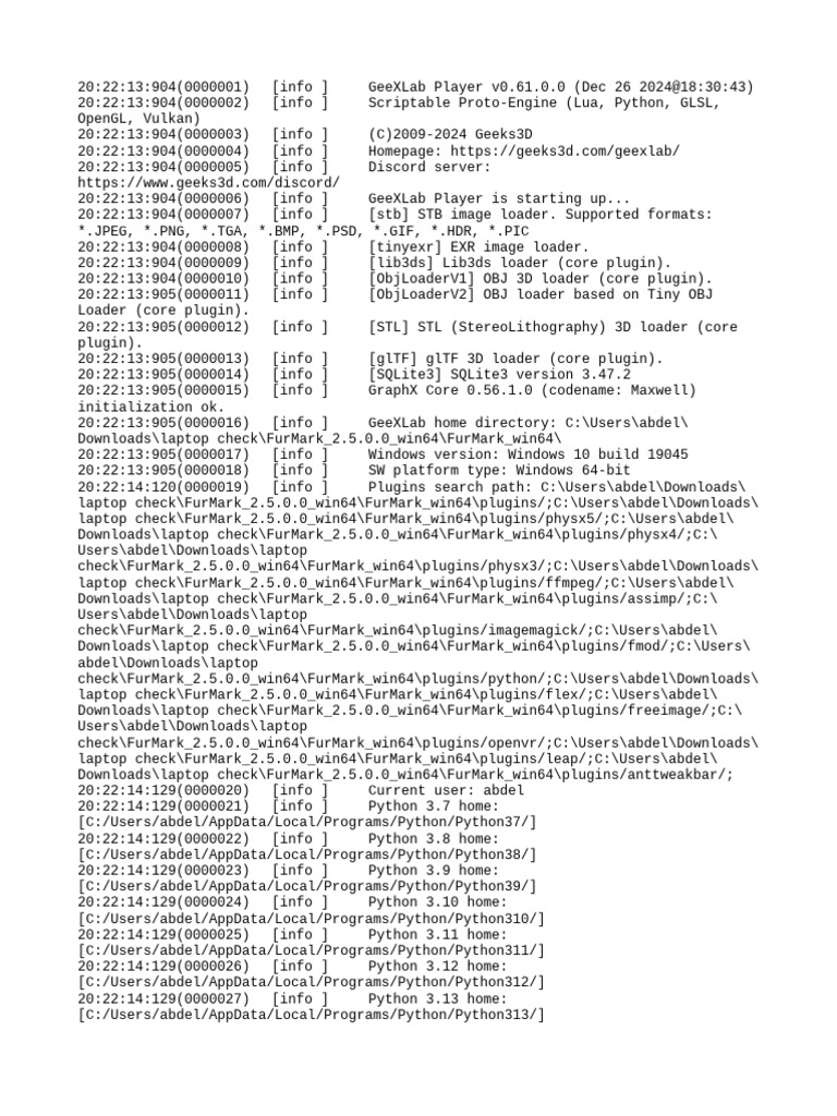 Geexlab Log | PDF | Computing | Software
