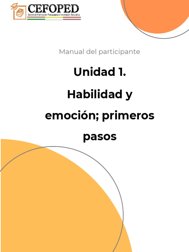 Manual 1 - Fortalecimiento de Habilidades Socioemocionales. Escuela ...