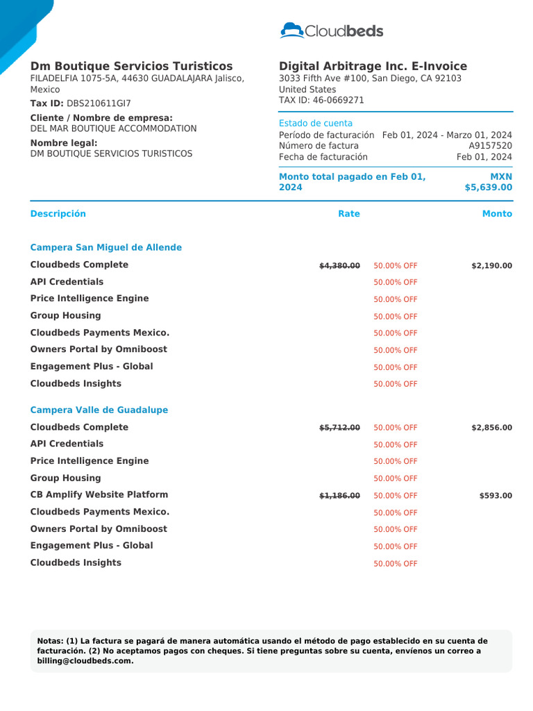 Copia de Invoice A9157520 | PDF