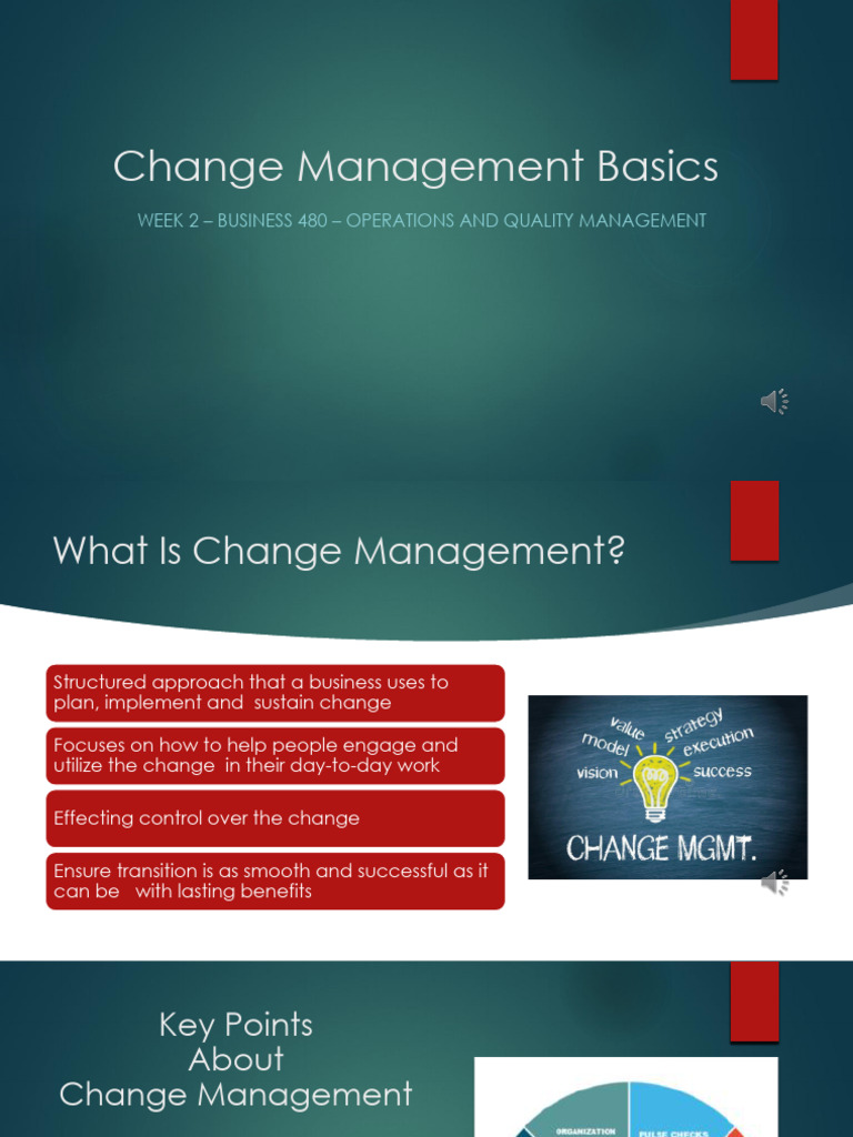 Week 2 Change Management Lecture | PDF | Change Management | Business