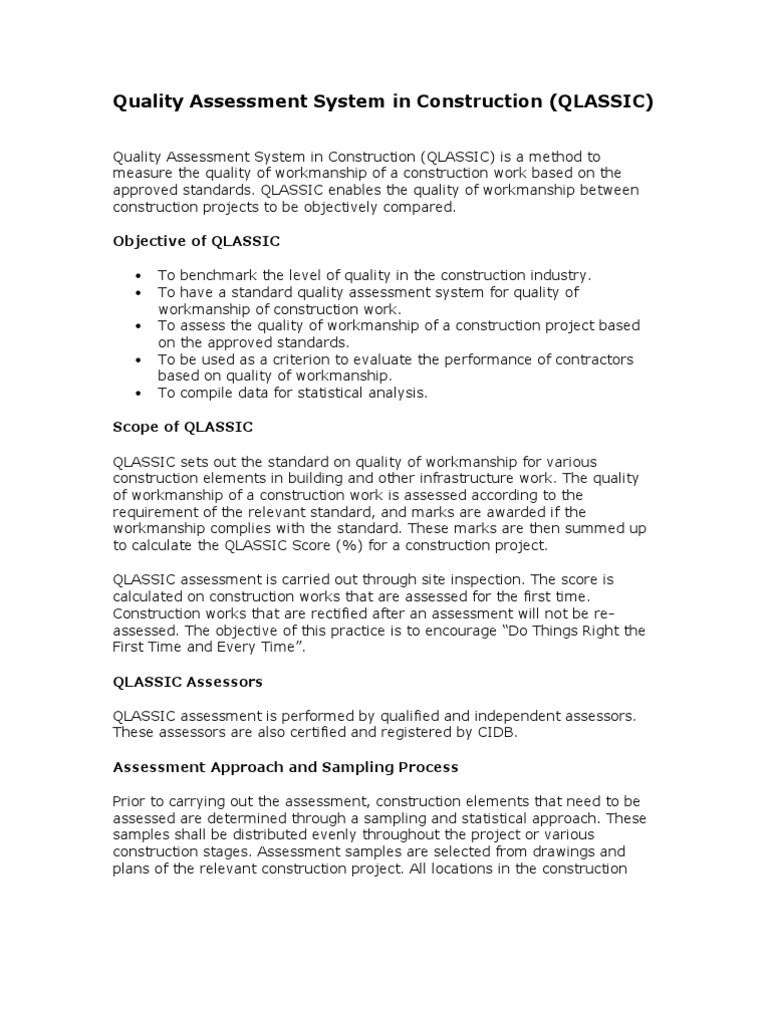 QLASSIC | PDF | Quality Assurance | Educational Assessment