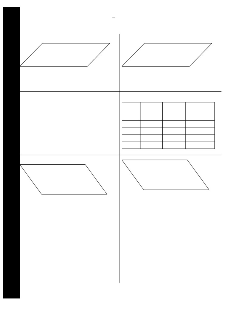 Properties of Parallelograms Worksheet | PDF | Rectangle | Geometry