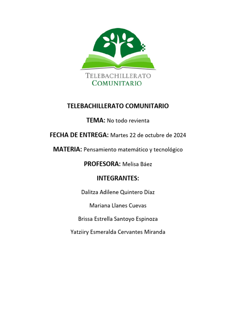 TELEBACHILLERATO COMUNITARIO | PDF