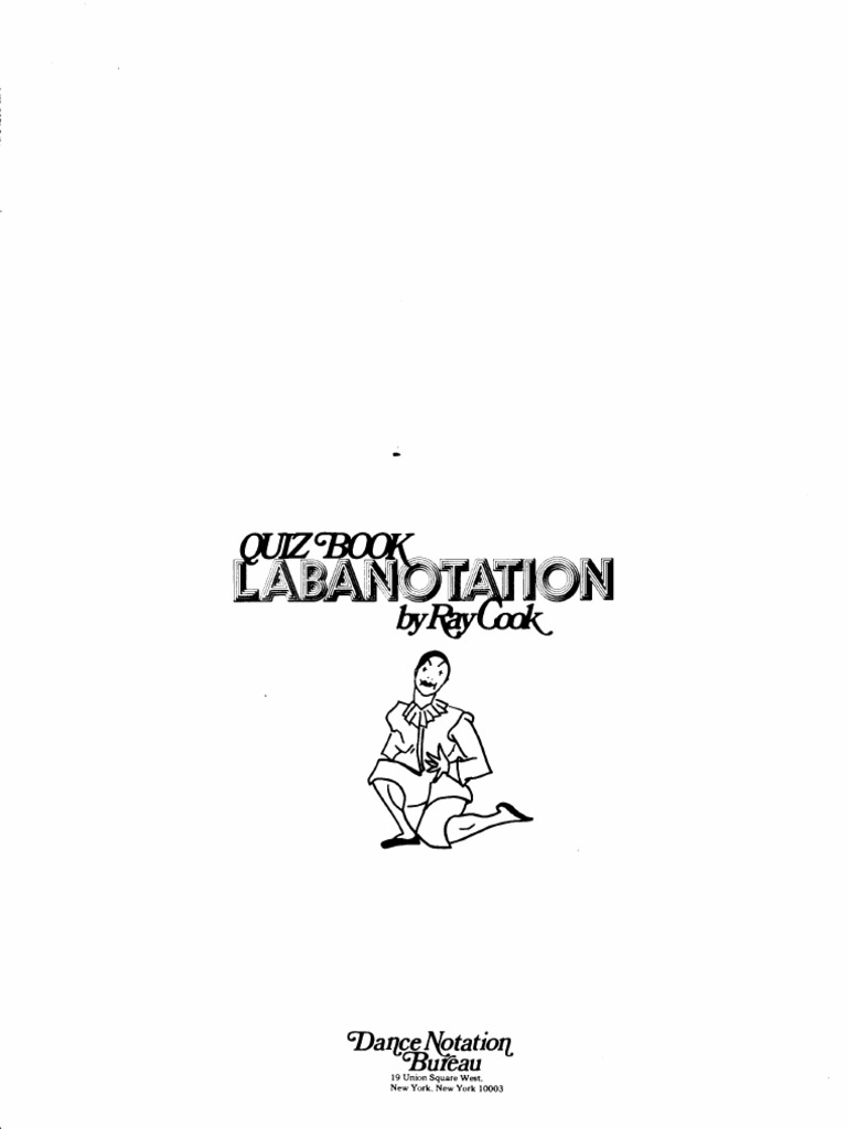 Ray Cook - 1976 - Quiz Book Labanotation | PDF