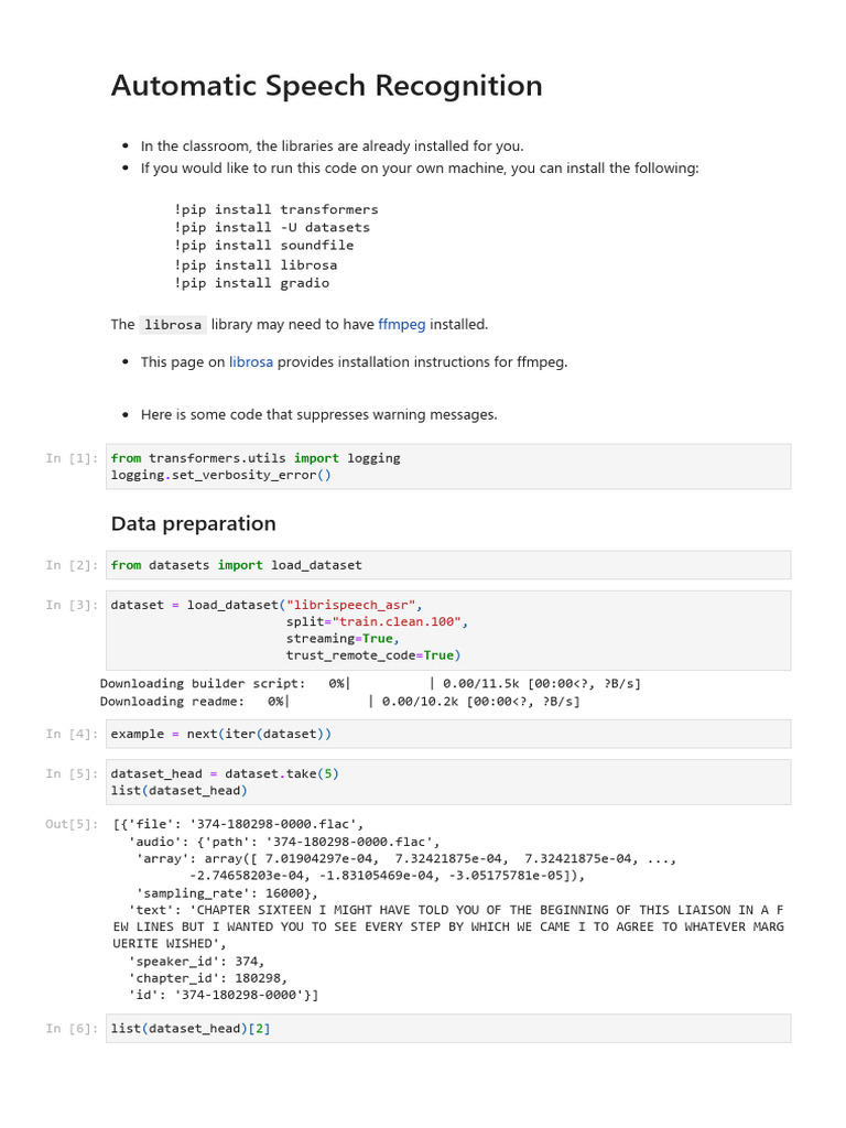 2.5 Automatic Speech Recognition | PDF | Computing