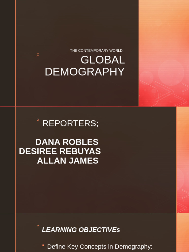 Demography Insights for Students | PDF | Demography | Population
