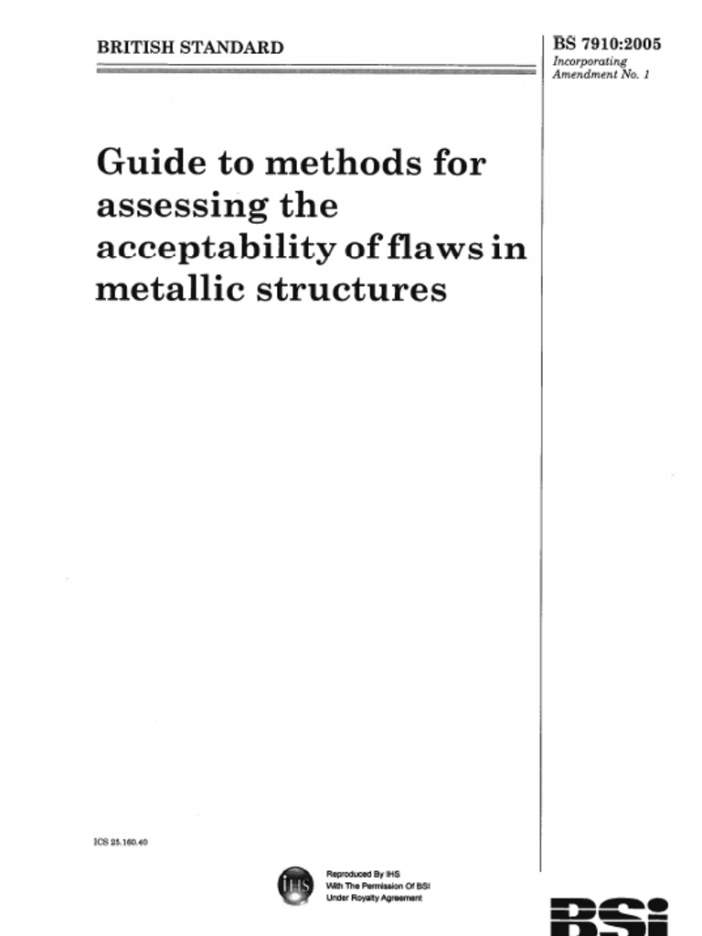 BS 7910 2005 | PDF