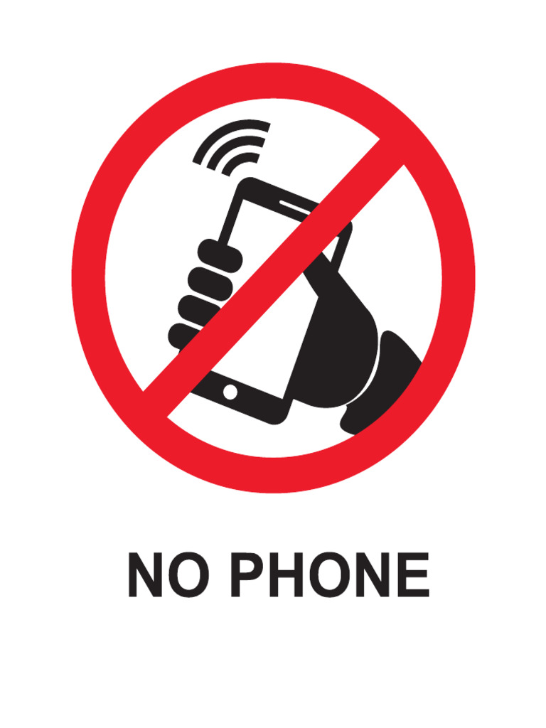 No Phone 40cmx50cm | PDF