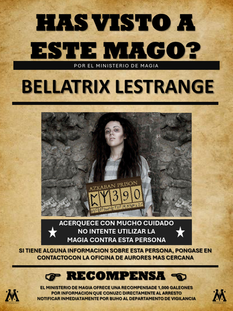 Buscado: Bellatrix Lestrange | PDF