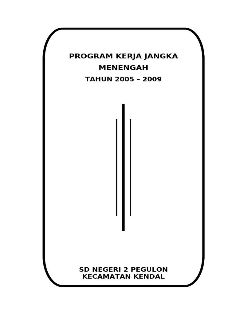 Cover Program Kerja Jangka Menengah | PDF
