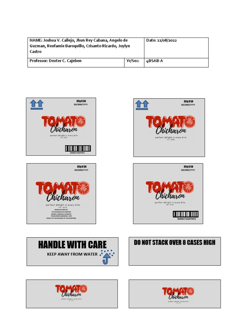 Export Packing and Labeling Guide | PDF