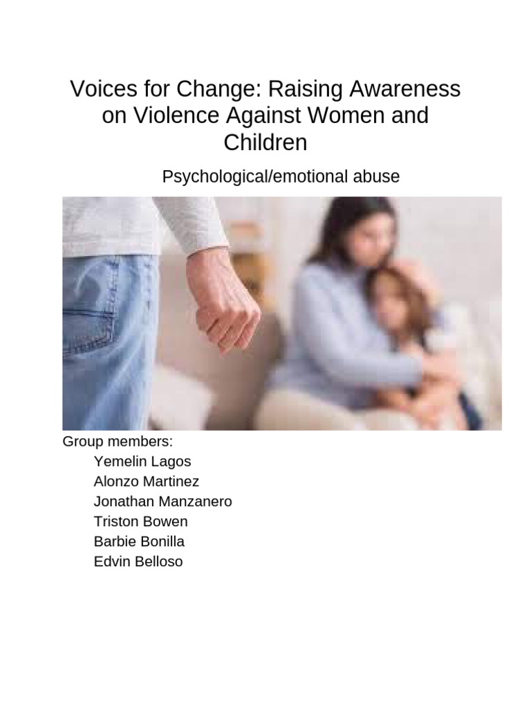 GBV research paper | PDF | Psychological Abuse | Domestic Violence