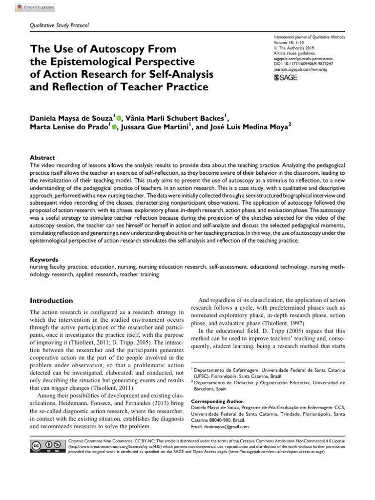 The Use of Autoscopy From The Epistemological Perspective of Action ...
