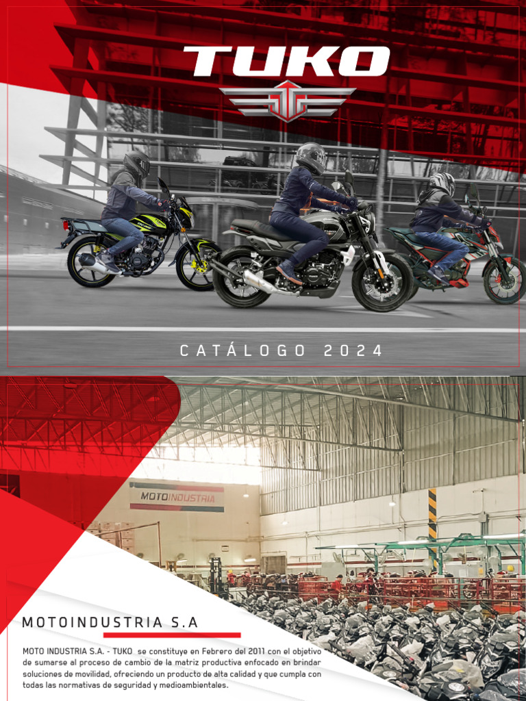 Catálogo 2024 de Motos TUKO | PDF | Tecnología de vehículos