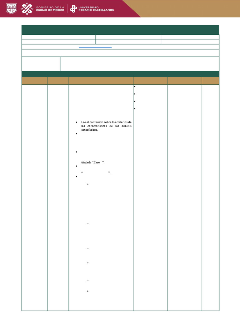 PlanTrabajo Fase5 | PDF | Estadísticas