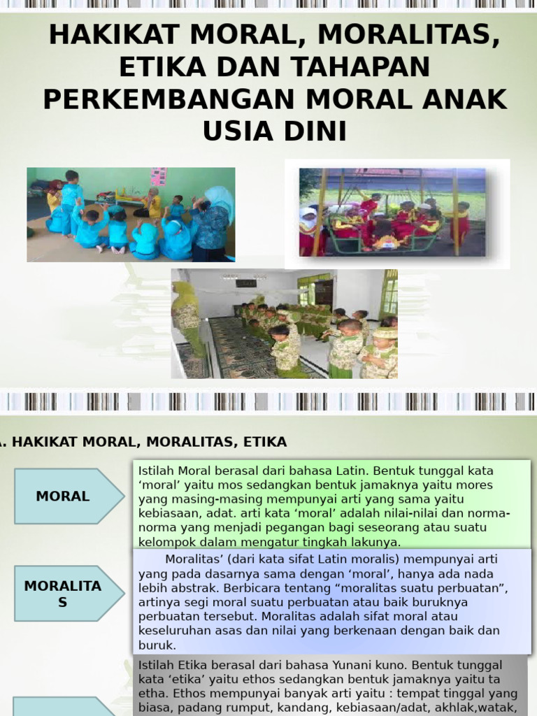 Hakikat Moral, Moralitas, Etika Dan Tahapan | PDF