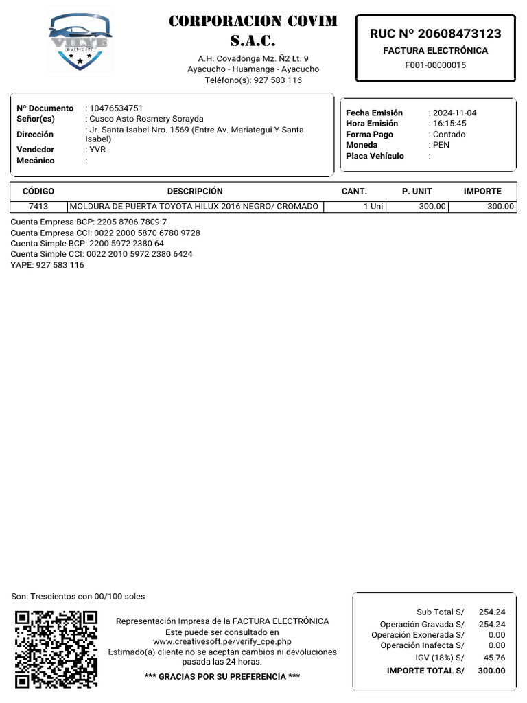 Ruc #20608473123 | PDF | Tecnología bancaria