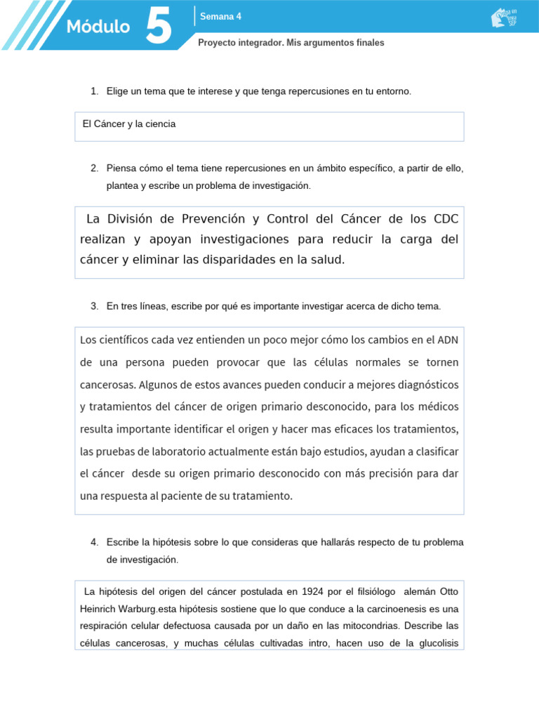 Investigación sobre el Cáncer y su Impacto | PDF | Cáncer | Respiración ...