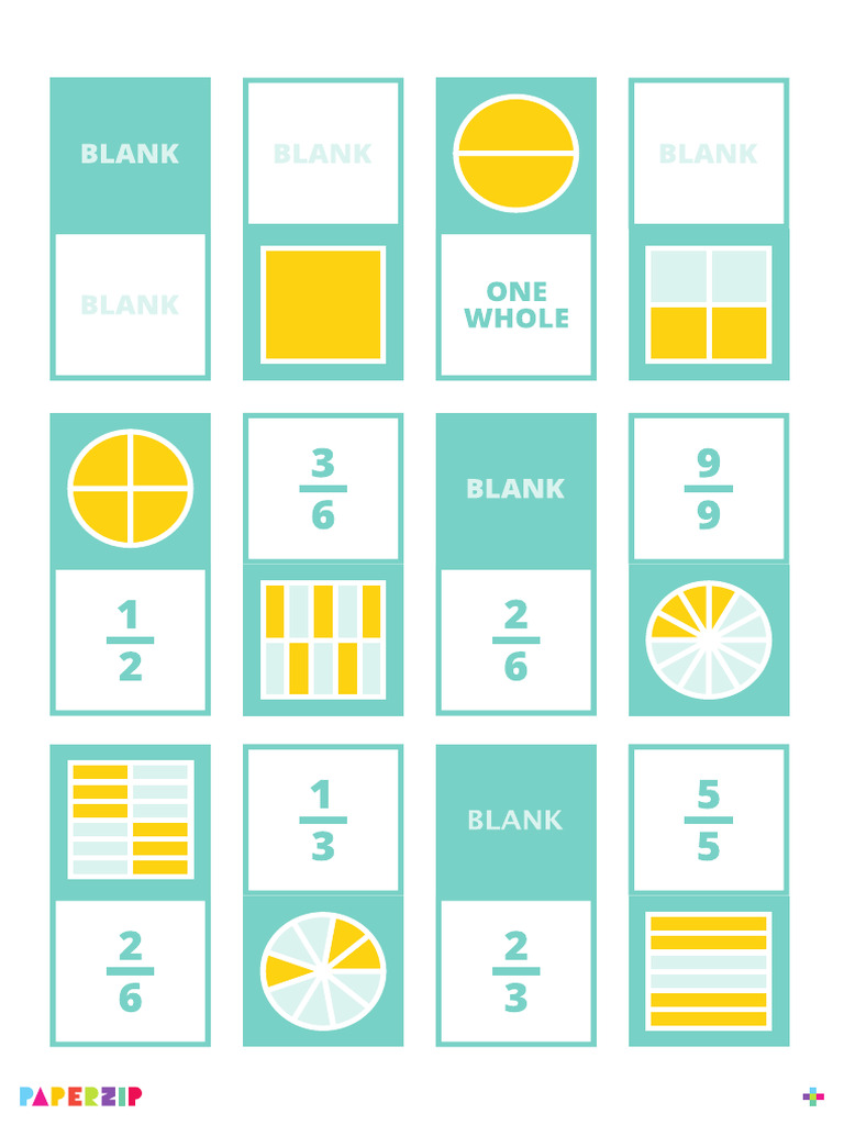 Fraction Dominoes | PDF