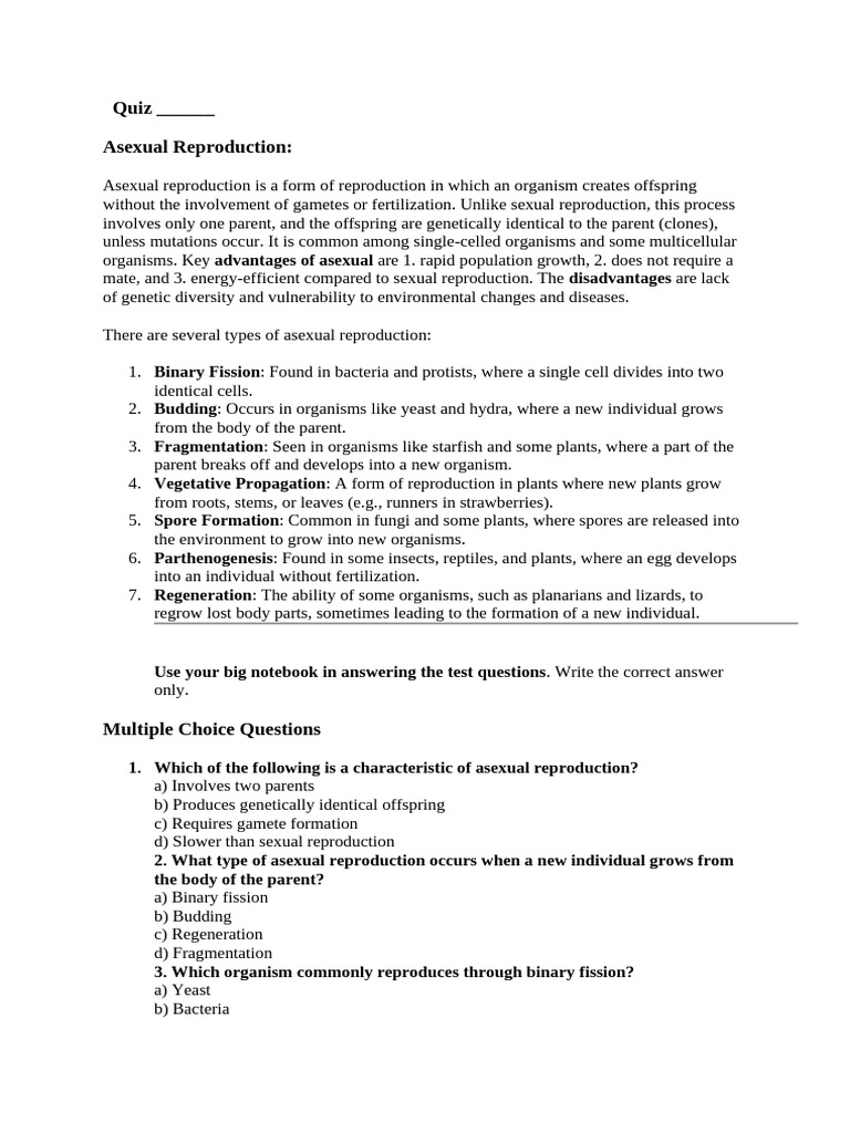 Sexual Quiz | PDF | Reproduction | Sexual Reproduction