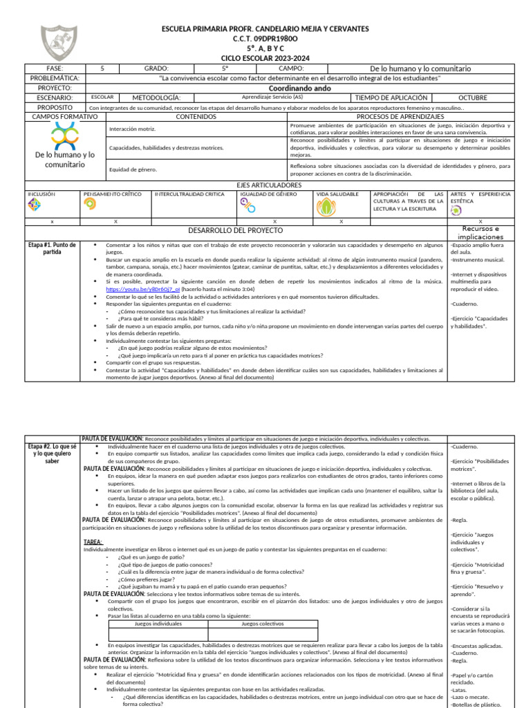 05 Coordinando Ando | PDF | Metodología de encuesta | Educación primaria