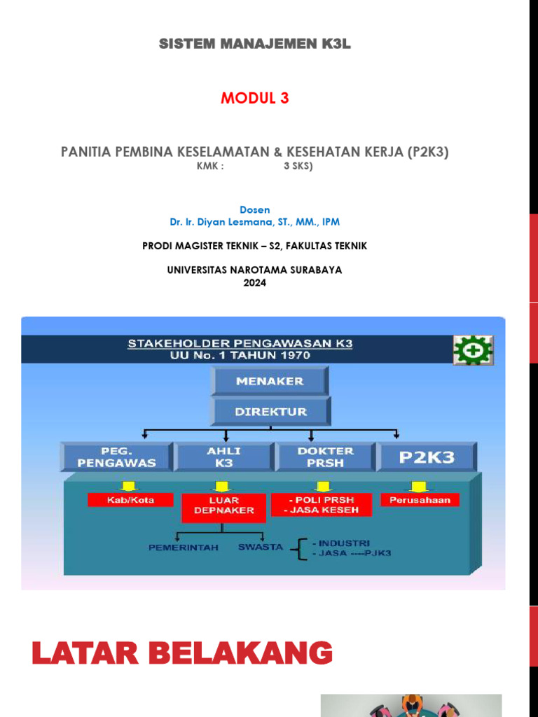MODUL 3 - Panitia Pembina Keselamatan Dan Kesehatan Kerja (P2K3) - 1 | PDF