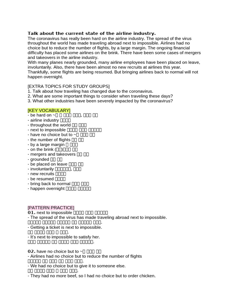 Casual Talk Aviation Industry | PDF