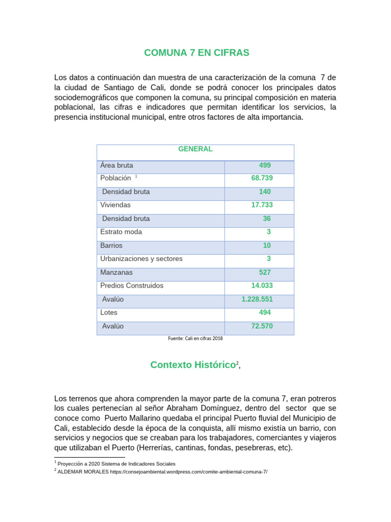 La Comuna 07 en Cifras | PDF | Santiago | Hospital