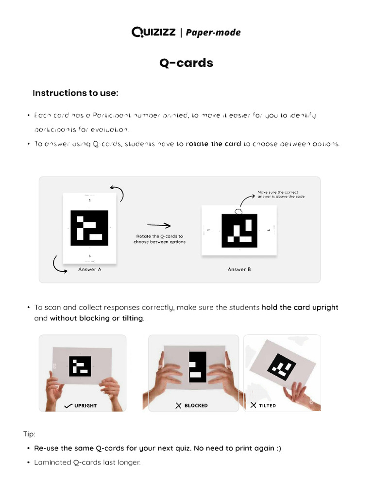 QUIZIZZ MODE KERTAS | PDF