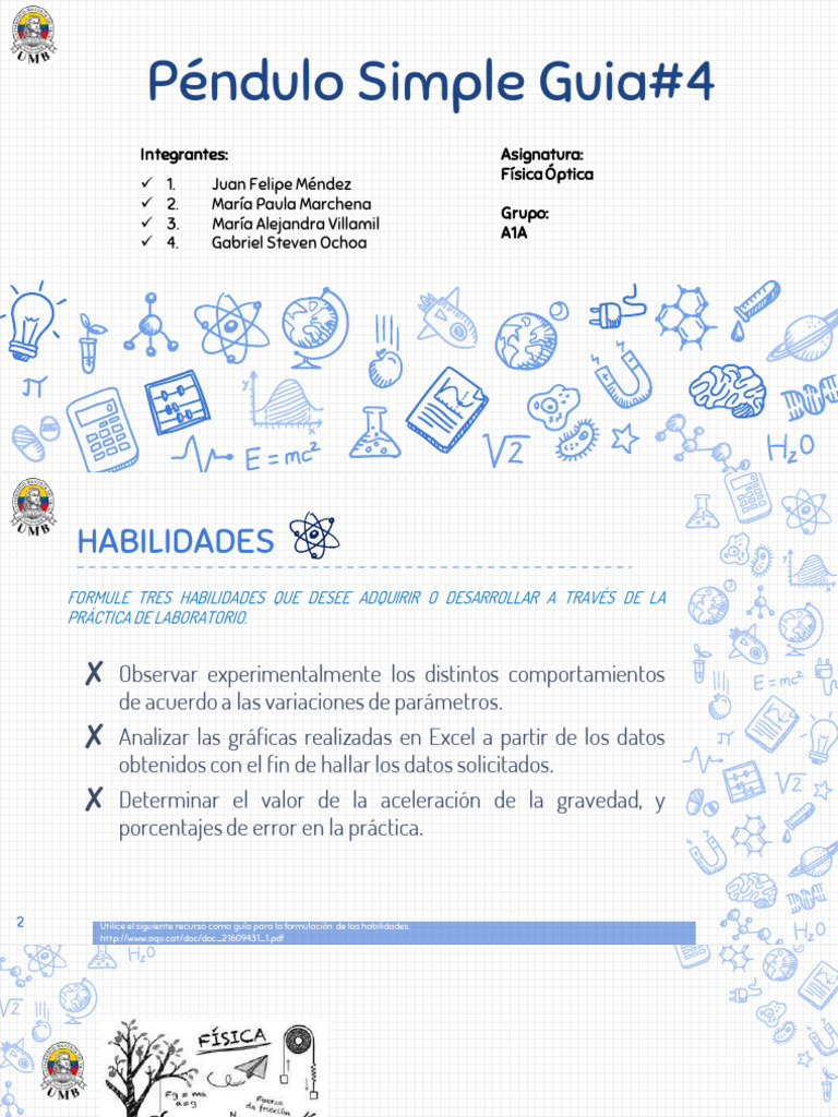 pendulo simple Guia4 | PDF | Oscilación | Péndulo