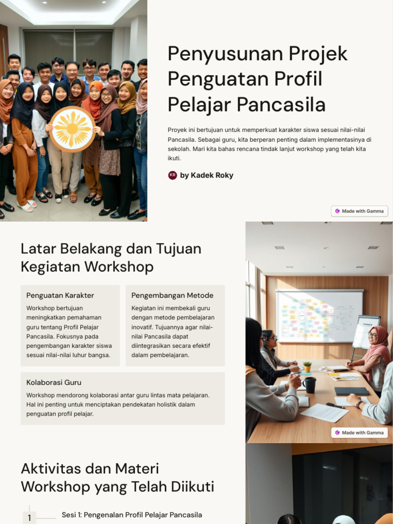 Penyusunan Projek Penguatan Profil Pelajar Pancasila | PDF
