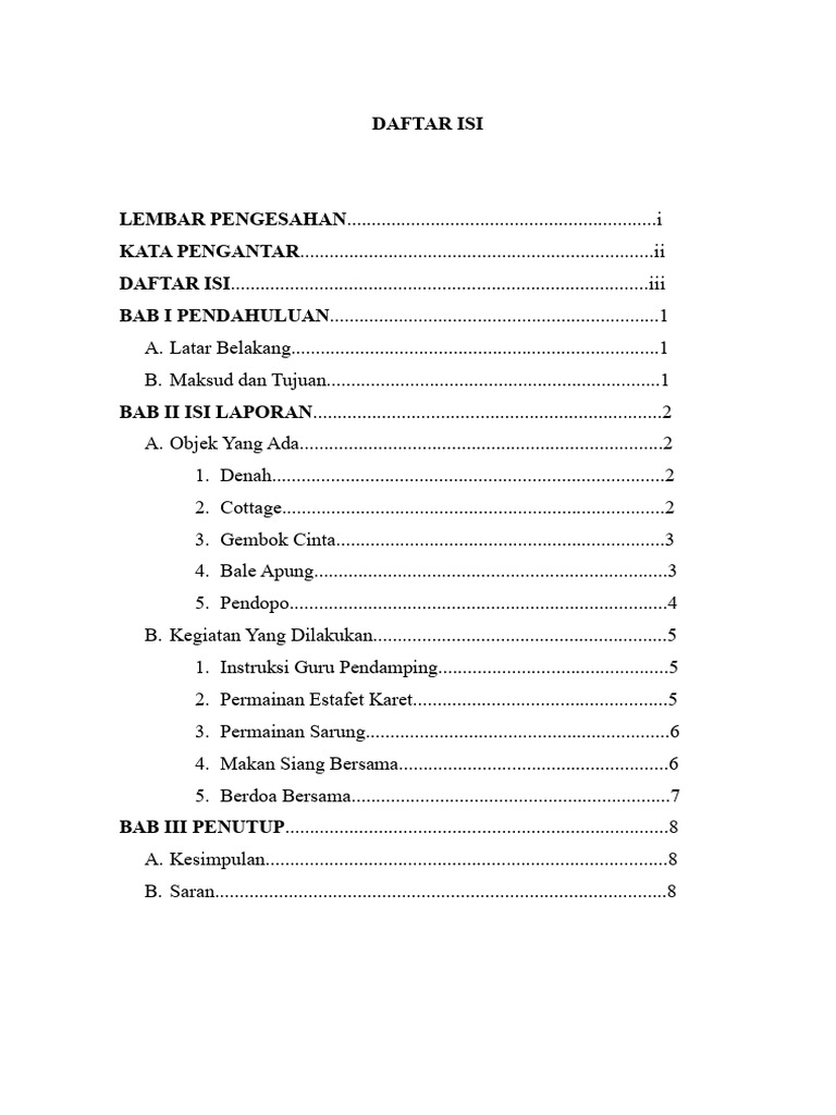 Daftar Isi | PDF