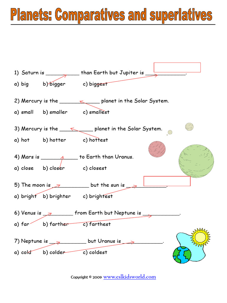 Comparatives and Superlatives 2 Worksheet | PDF