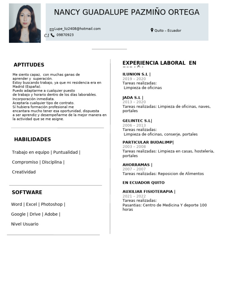 Curriculum Nancy | PDF