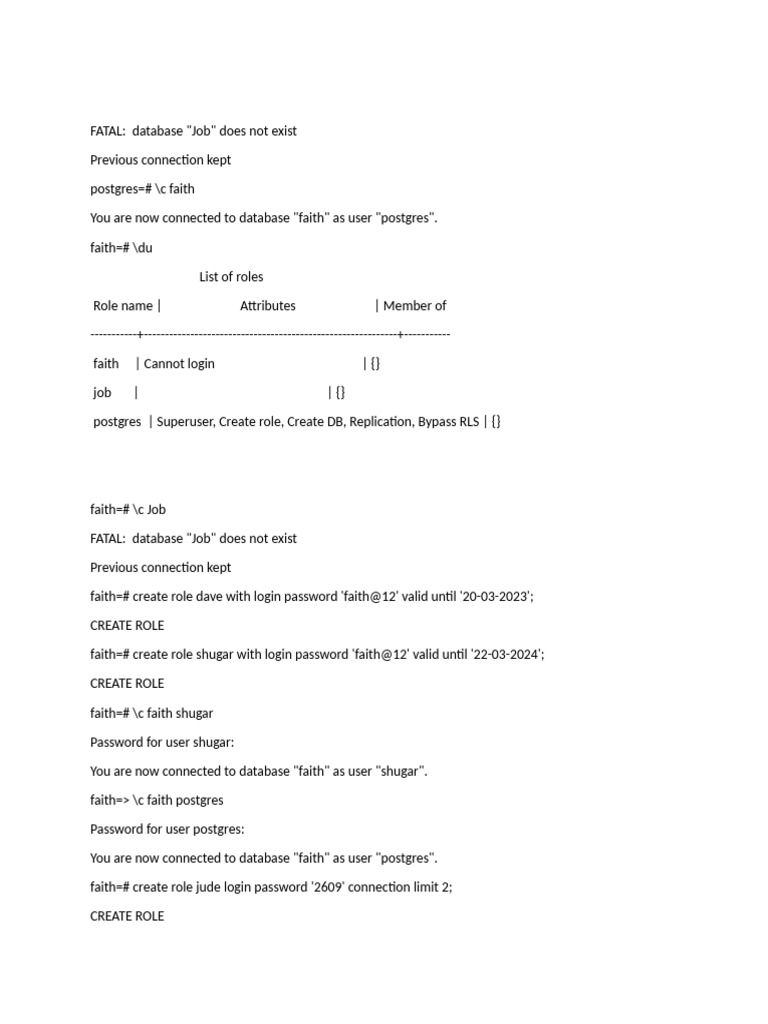 FATAL | PDF | Postgre Sql | Databases FATAL | PDF | Postgre Sql | Databases