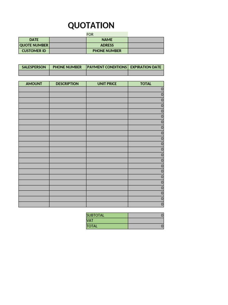 Quotation Template for Sales Proposals | PDF