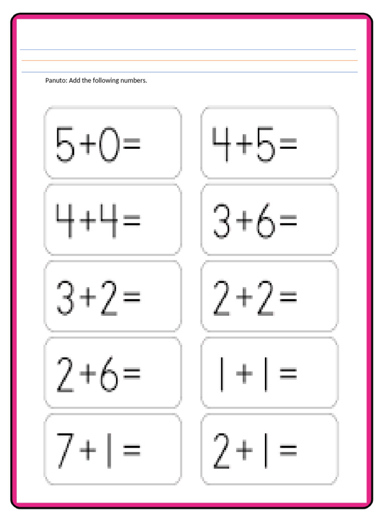 Number and Letter Activities Guide | PDF
