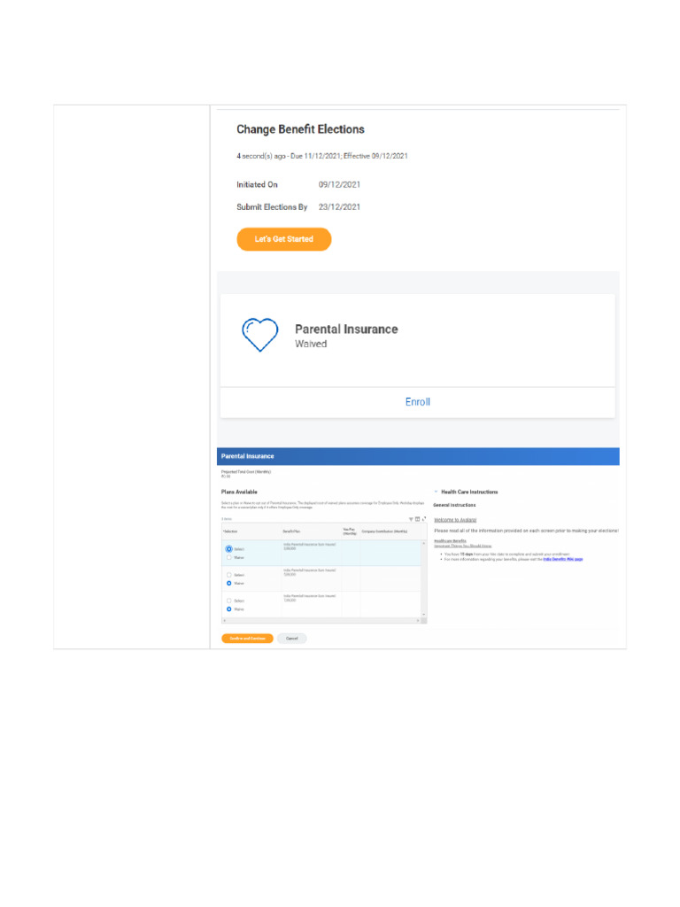 Workday Job Aids Add Dependent - Parental (Benefits) | PDF