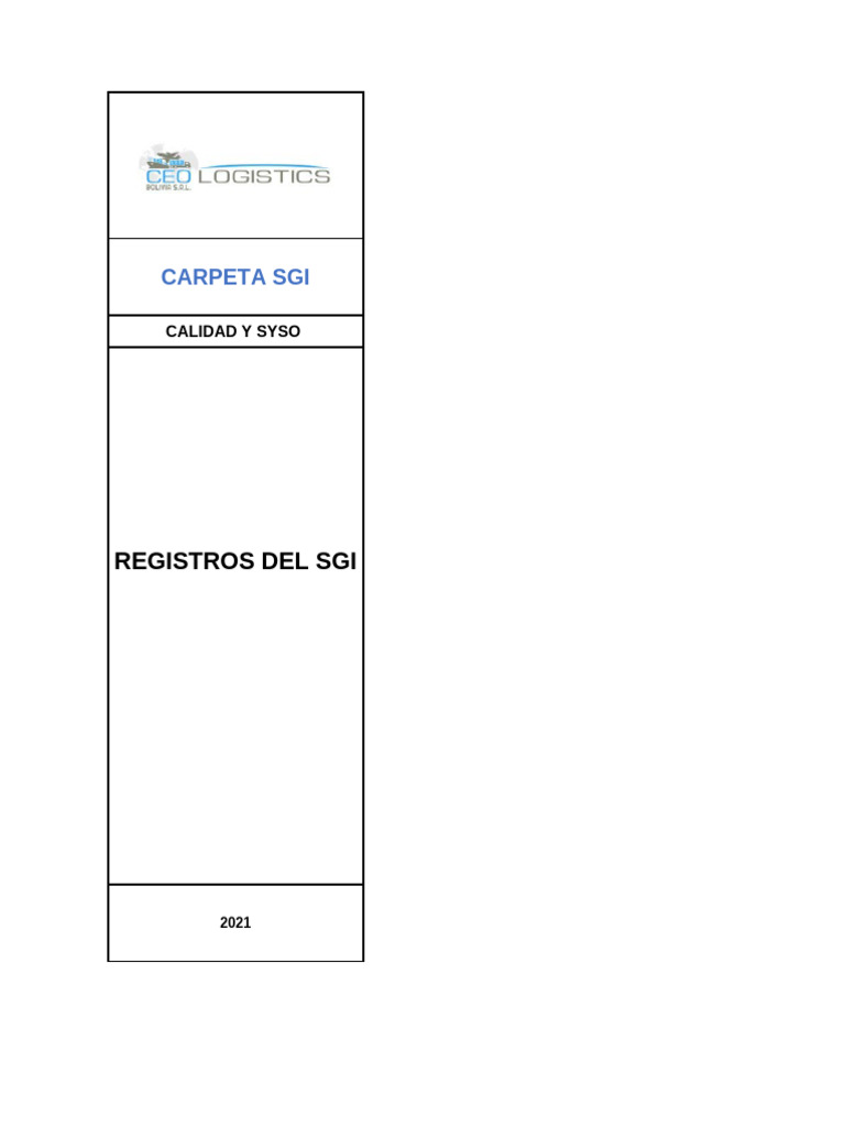 Lomo Registros Sgi | PDF