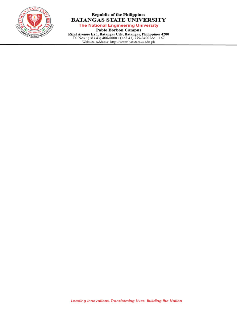 BSU Header and Footer | PDF