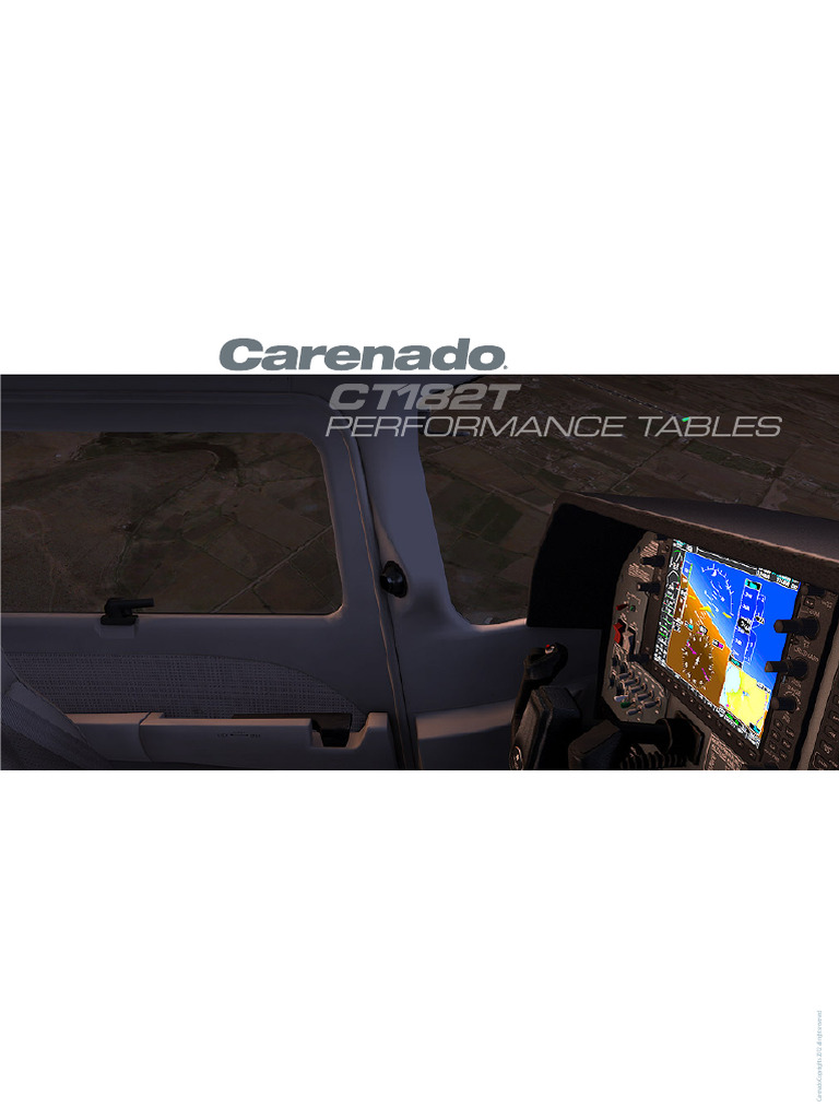 CT182T Performance Tables | PDF | Altitude | Atmosphere