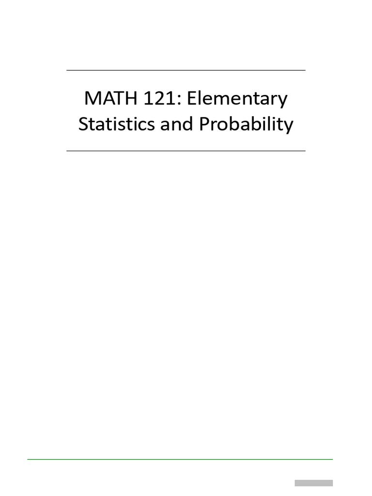 Learning Guide for Elementary Statistics | PDF | Statistics ...